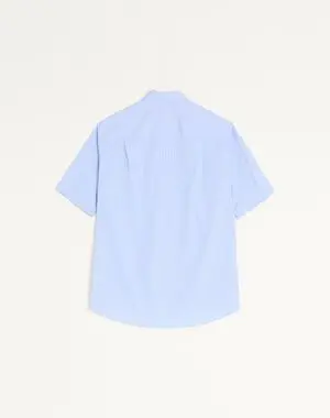 Valentino Garavani Embroidered Cotton Shirt - Sky Blue