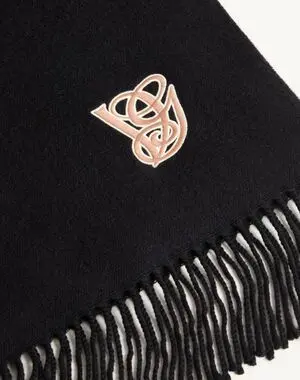 Valentino Garavani Embroidered Wool And Cashmere Scarf