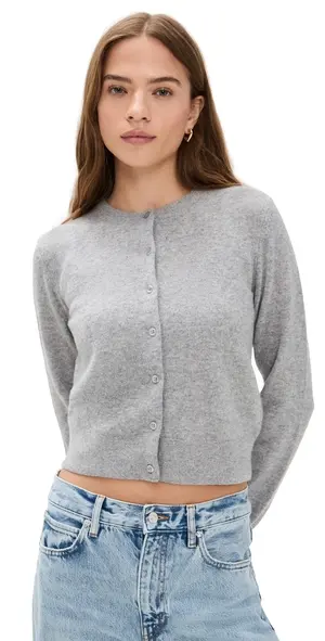 Crew Neck Cashmere Cardigans