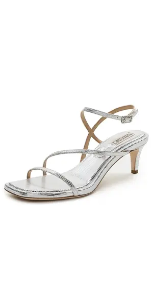 Badgley Mischka Gracelyn Heels - Silver Lizard