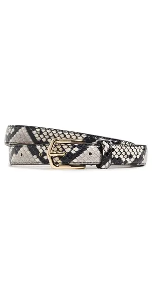 B-low The Belt Python Pattern Belt White/gold