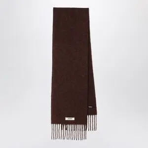 Jacquemus Scarf In And Mohair - Brown