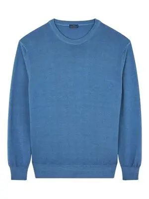 Paul & Shark Fine Ribbed Wool Sweater - Blue