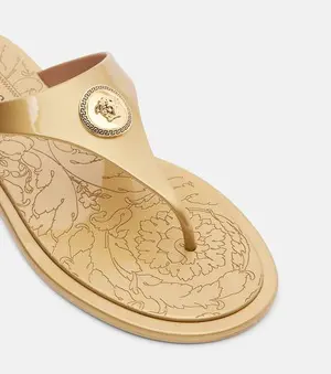 Versace Alia Medusa Thong Sandals