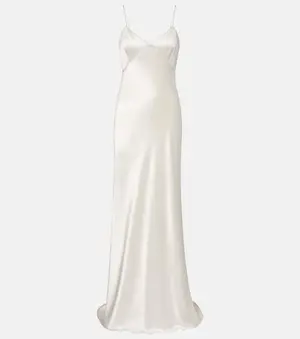 Max Mara Silk Satin Gown