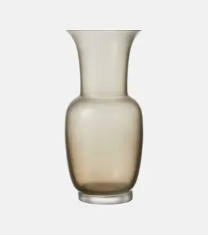 VENINI Satin Murano Glass Vase - Grey