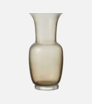VENINI Satin Murano Glass Vase - Grey