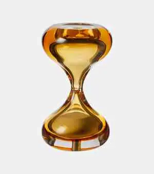 VENINI Clessidra Sommersa Murano Glass Hourglass - Yellow