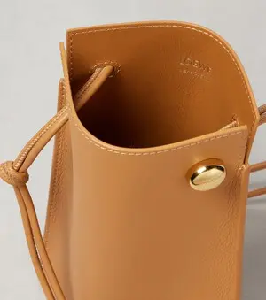 Loewe Pebble Dice Leather Pouch - Neutrals