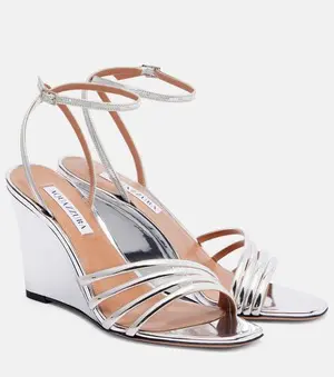 Women's Metallic Wedge Sandals