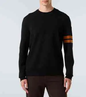 Zegna Striped Wool Crewneck Sweater