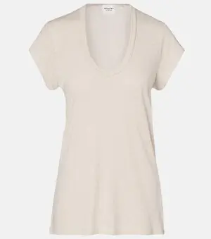 MARANT ETOILE Linen T-shirt - Beige