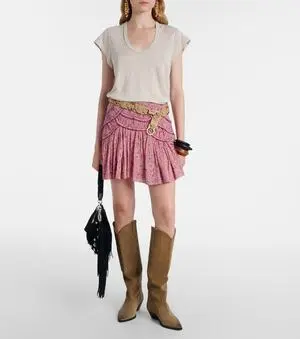 MARANT ETOILE Linen T-shirt - Beige