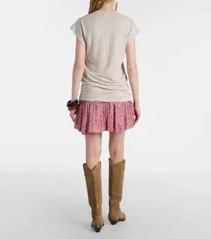 MARANT ETOILE Linen T-shirt - Beige