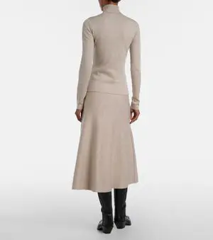 Gabriela Hearst Freddie Midi Skirt - Beige