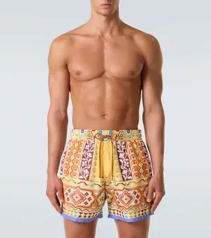 Etro Printed Swim Trunks