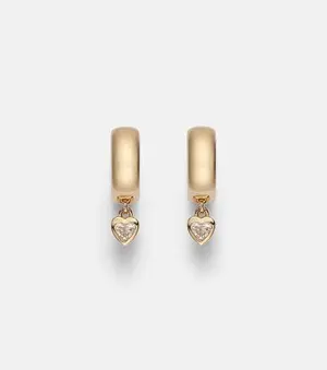 ROXANNE FIRST 14kt Yellow Diamond Hoop Earrings - Gold