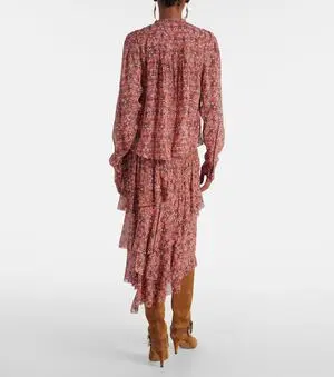 MARANT ETOILE Neolin Printed Crêpe Blouse