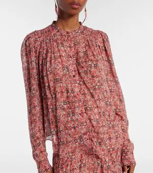 MARANT ETOILE Neolin Printed Crêpe Blouse