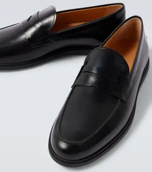 TOD'S Leather Penny Loafers