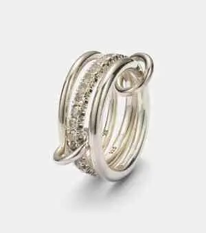 SPINELLI KILCOLLIN Petunia Sterling Ring With Diamonds - Silver