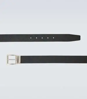 Prada Saffiano Reversible Leather Belt - Black
