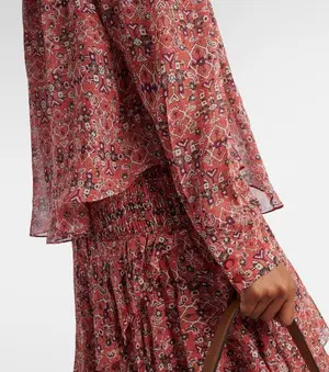 MARANT ETOILE Neolin Printed Silk Blouse