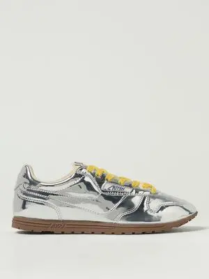 AUTRY Lace-up Metallic Sneakers - Silver