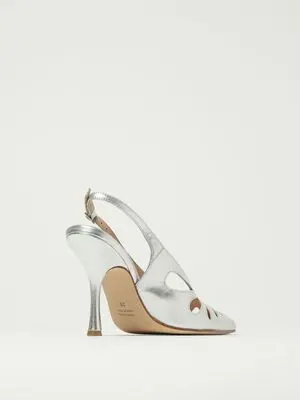 ANNA F. Pointed Toe Slingback Pumps
