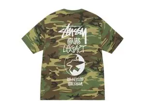 StÜssy X Our Legacy Work Shop Surfman Pigment Dyed Tee Shirt Camo