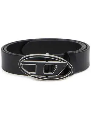 DIESEL® 1 Dr Leather Belt - Black