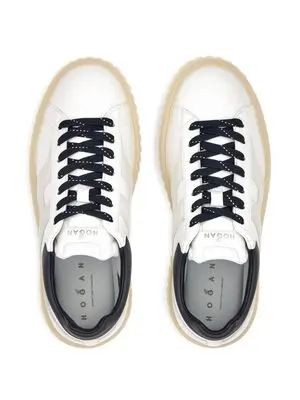 HOGAN PRE Striped Leather Sneakers
