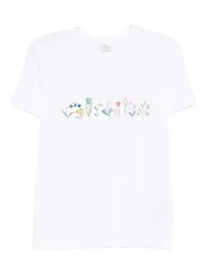 Paul Smith Bloom Print Cotton T-shirt - White