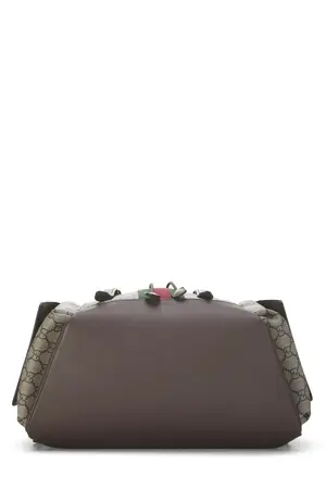 Gucci Gg Supreme Monogram Backpack - Brown