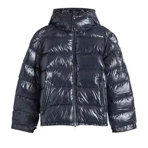 Moncler Maya Hooded Puffer Jacket - Blue