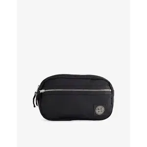 Stone Island Brand-patch Shell Belt Bag - Black