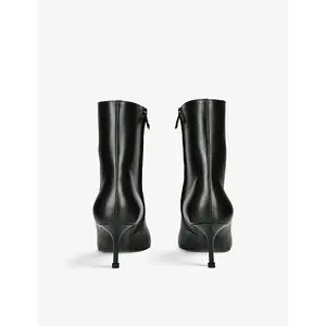 Alexander McQueen Leather Heeled Ankle Boots