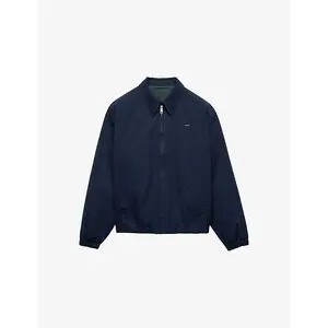 Prada Logo-print Cotton Jacket - Blue