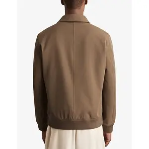 REISS Collared Stretch-woven Jacket