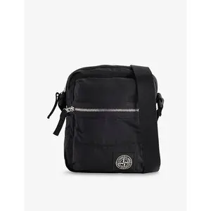 Stone Island Brand-patch Shell Cross Body Bag - Black