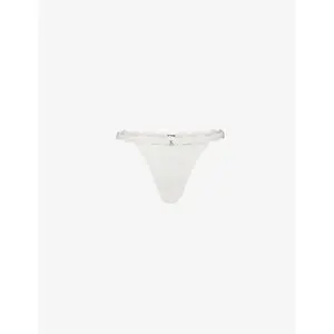 SAVAGE X FENTY At First Sight Lace Thong - Hazy White