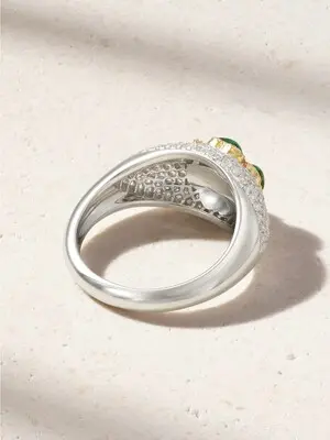 Yvonne Léon Mini Dôme Trèfle Ring