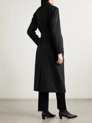 NILI LOTAN Bobby Belted Twill Coat