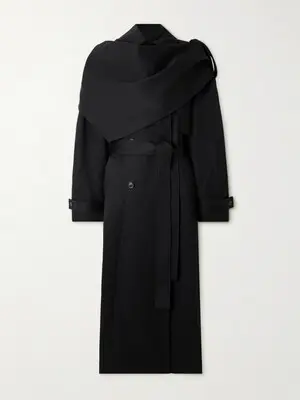 RÓHE Scarf-effect Wool Trench Coat
