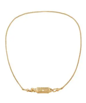 MARIE LICHTENBERG Coco Baby Locket Diamond Necklace - Gold