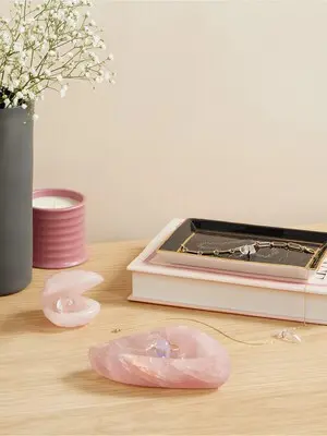 Jia Jia Rose Quartz Dish