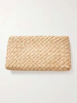LOEFFLER RANDALL Aviva Raffia Clutch - Neutral