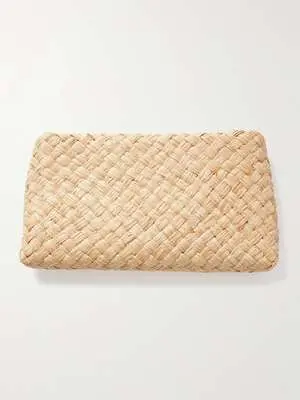 LOEFFLER RANDALL Aviva Raffia Clutch - Neutral