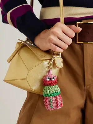ANYA HINDMARCH Sea Urchin Raffia Bag Charm