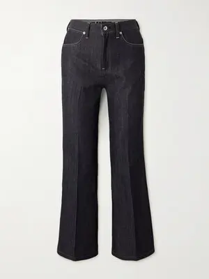 JIL SANDER Cropped High-rise Flared Jeans